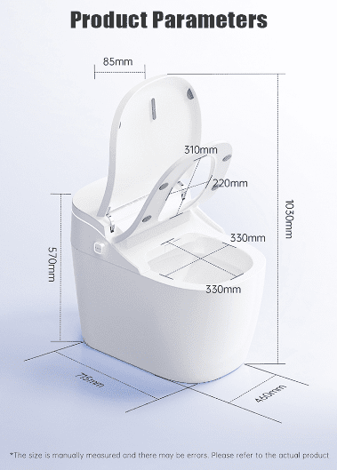 One piece elongated smart toilet factory-Leton Smart